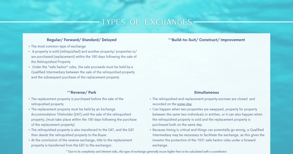 Types of Exchanges
